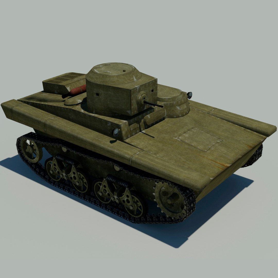 3D Light Swimming Tank T-37a - TurboSquid 1496787