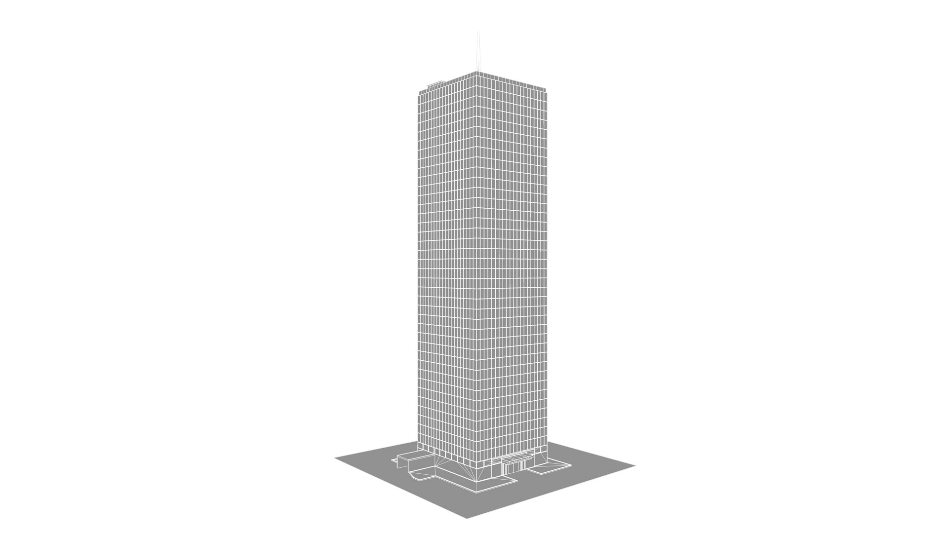 Simple Skyscraper 3D Model - TurboSquid 1963667
