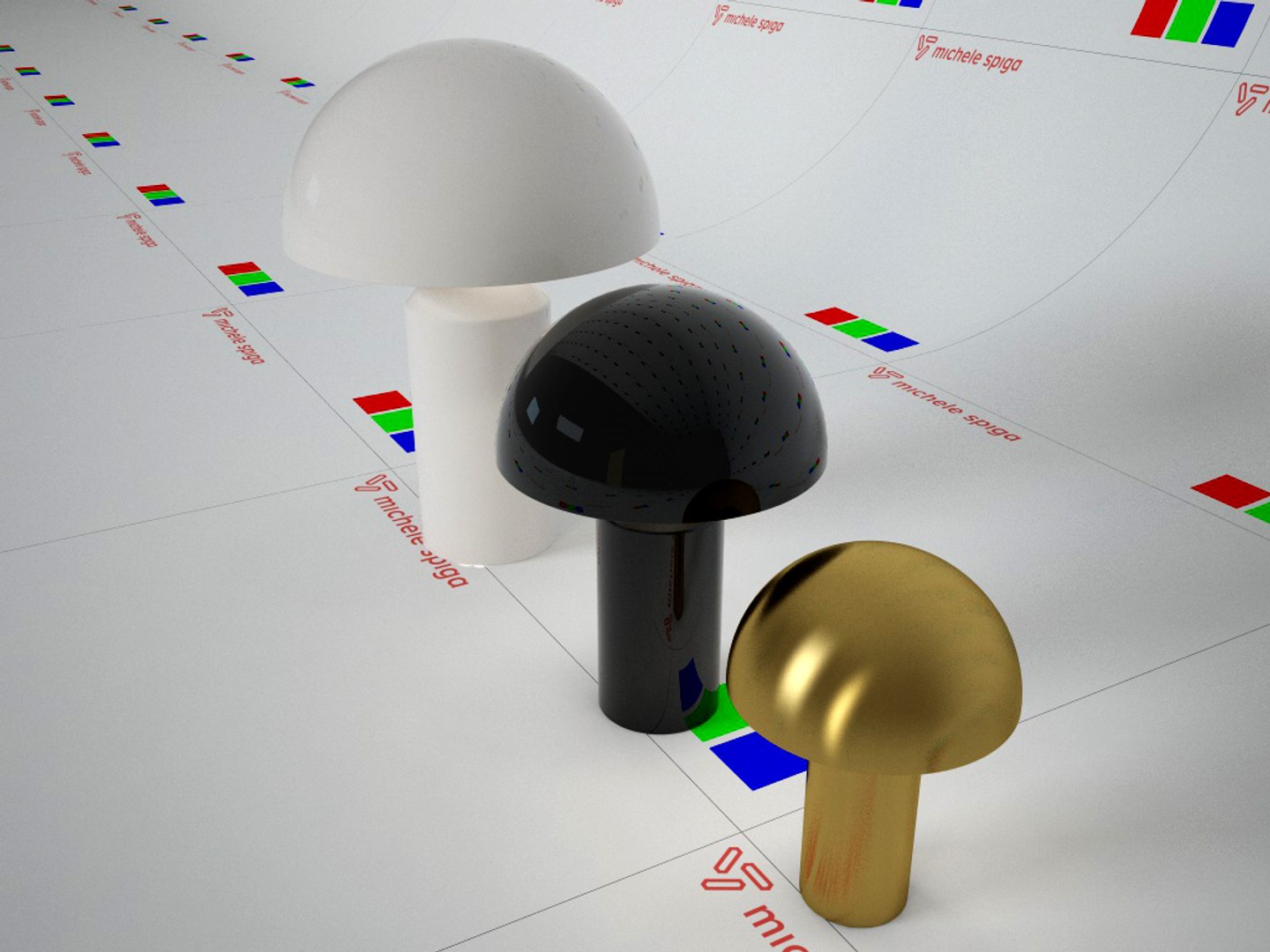 Atollo Table Lamp 3d Model