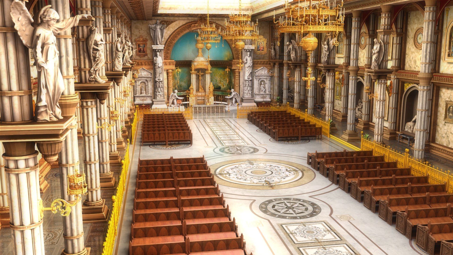 Church Interior 3D - TurboSquid 2400849