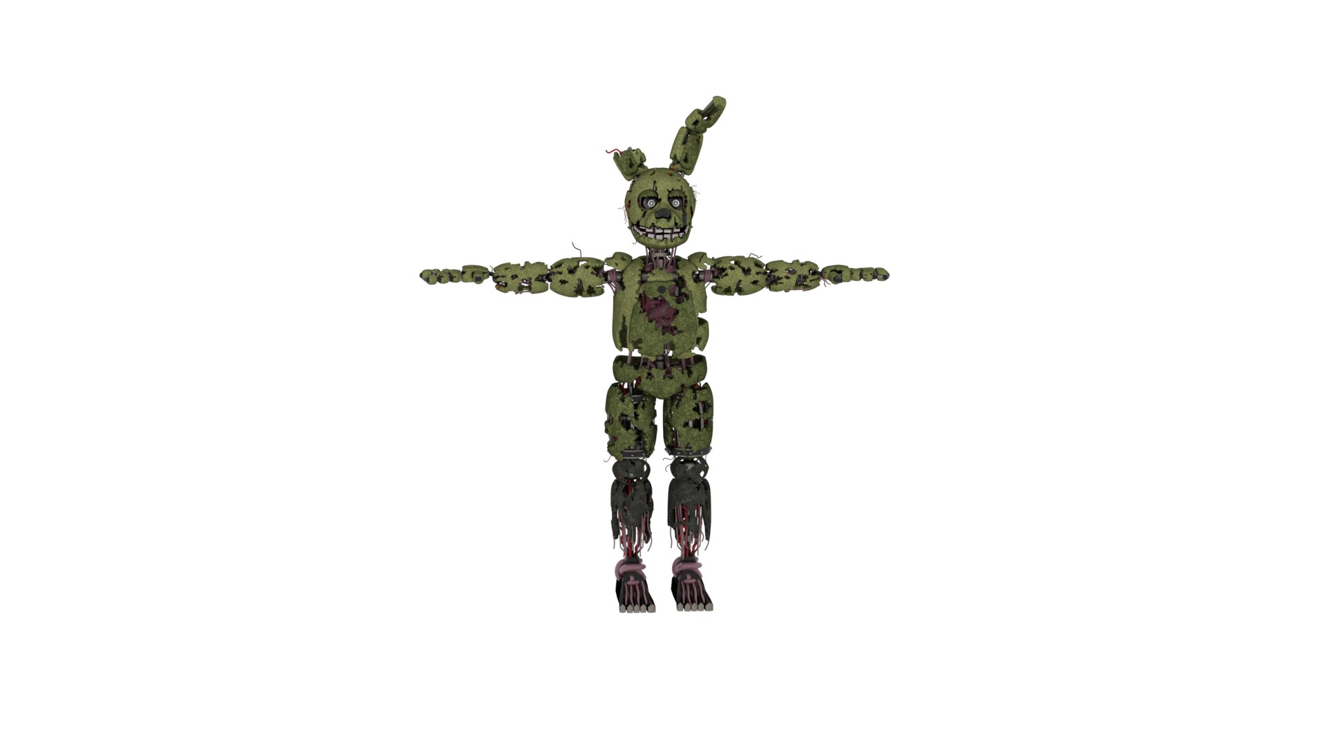 3D FNaF Springtrap Model - TurboSquid 2412314