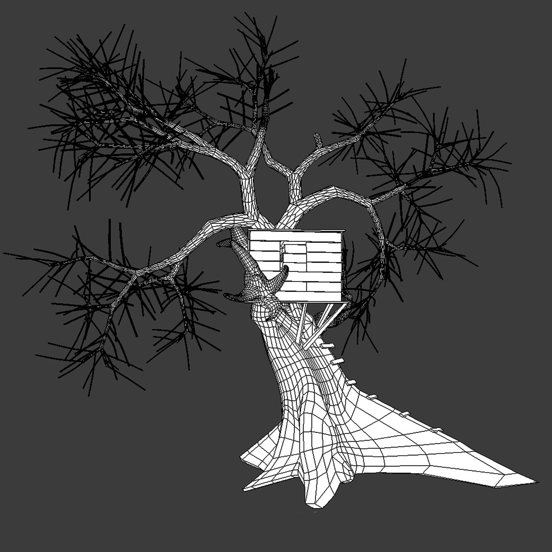 Tree Treehouse Obj