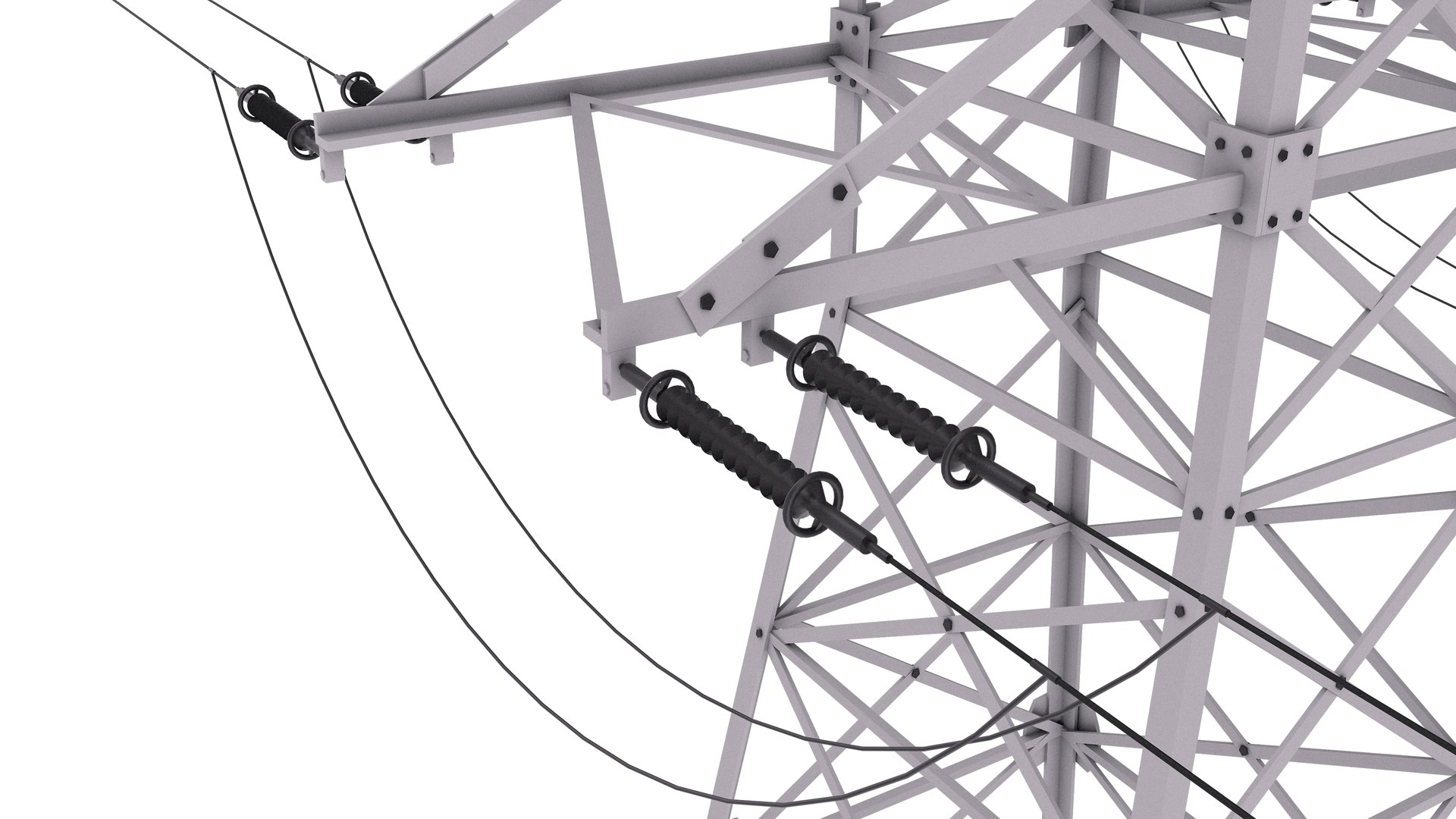 3D Electric Power Tower model - TurboSquid 1819506