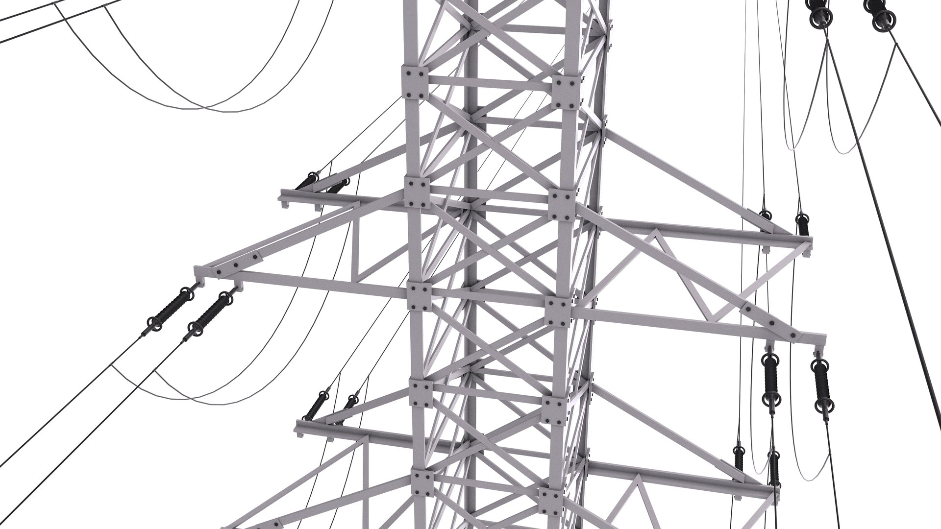 3D Electric Power Tower model - TurboSquid 1819506