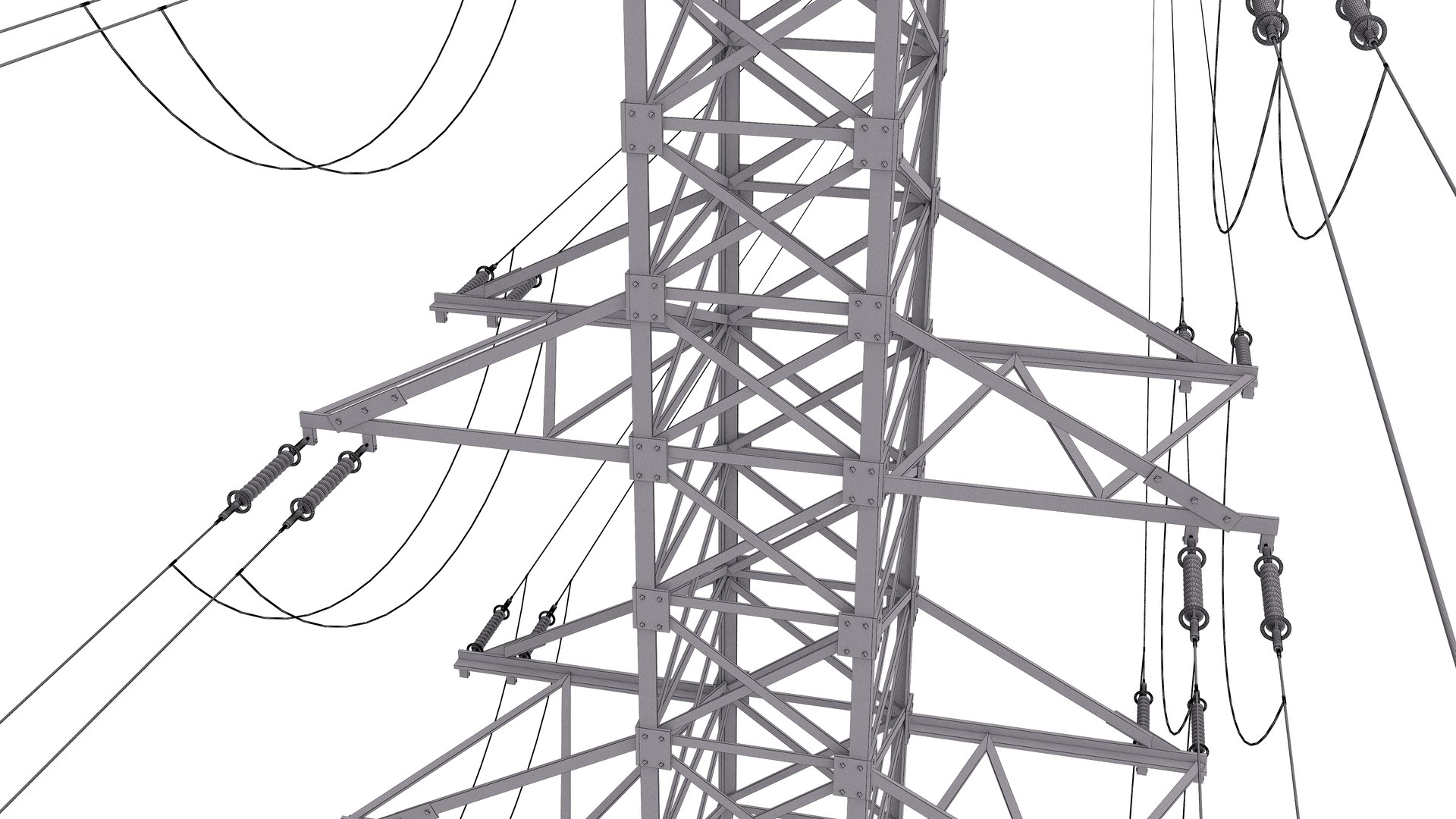 3D Electric Power Tower model - TurboSquid 1819506