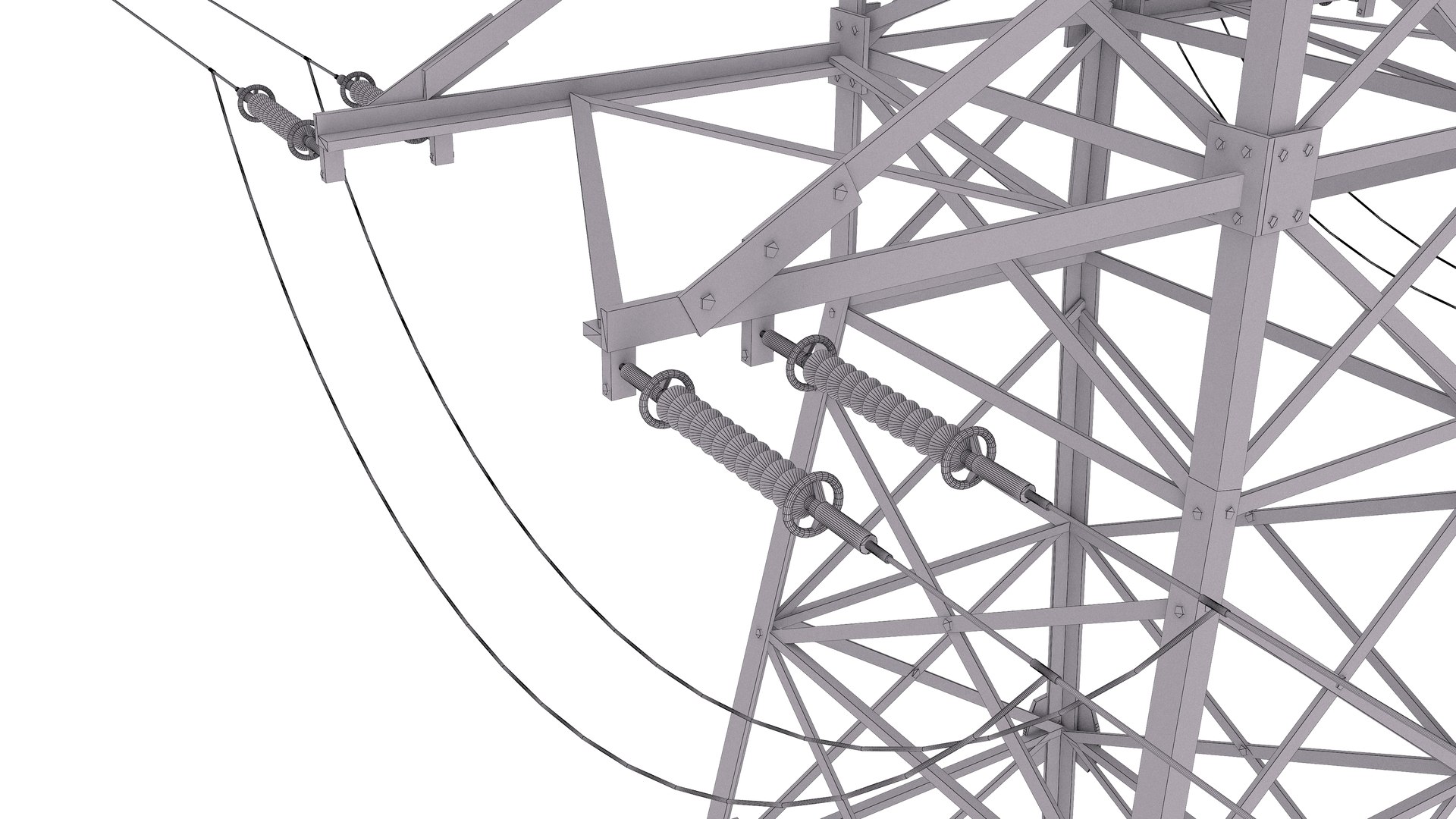 3D Electric Power Tower model - TurboSquid 1819506