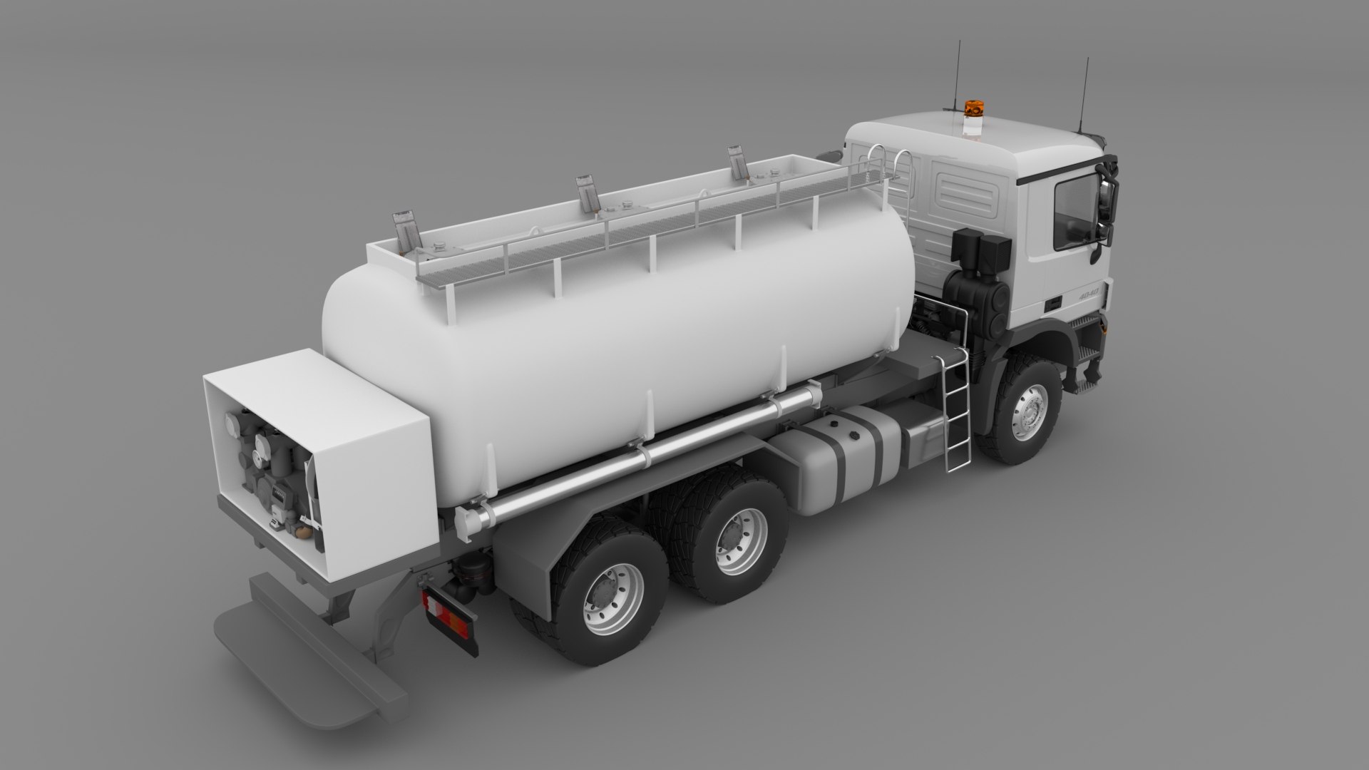 Mercedes ACTROS 4040-A 6x6 Fuel Tank 3D - TurboSquid 1981190