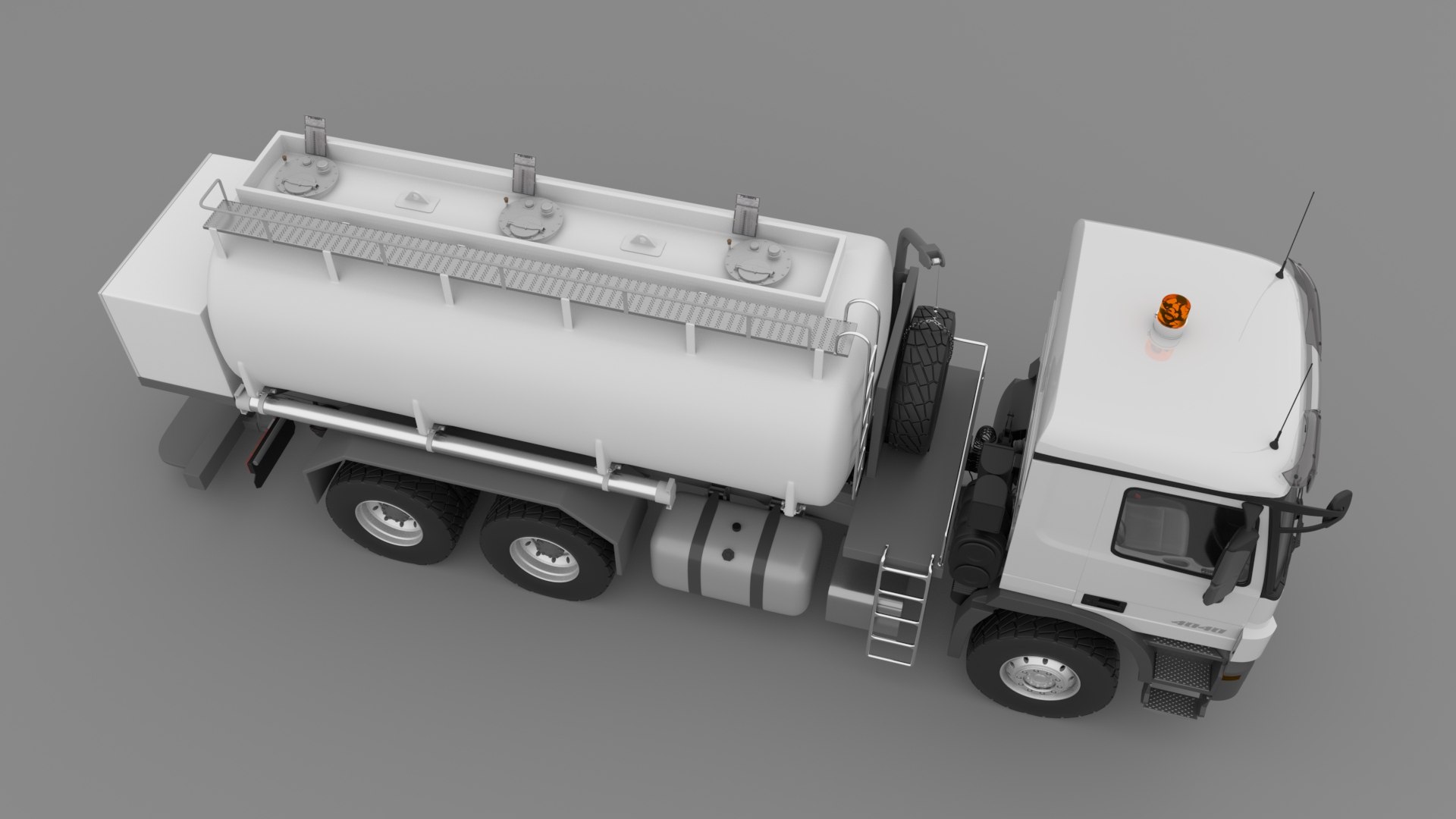 Mercedes ACTROS 4040-A 6x6 Fuel Tank 3D - TurboSquid 1981190