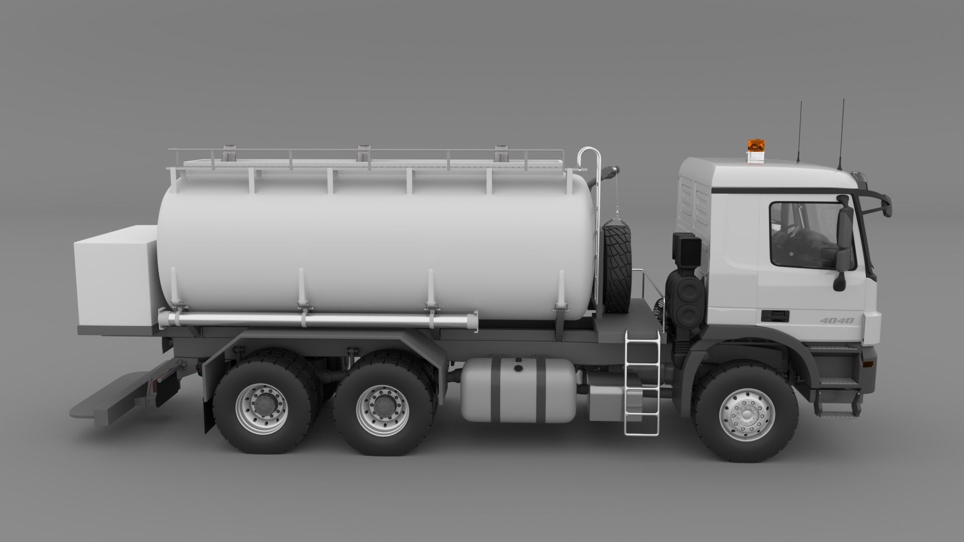 Mercedes ACTROS 4040-A 6x6 Fuel Tank 3D - TurboSquid 1981190