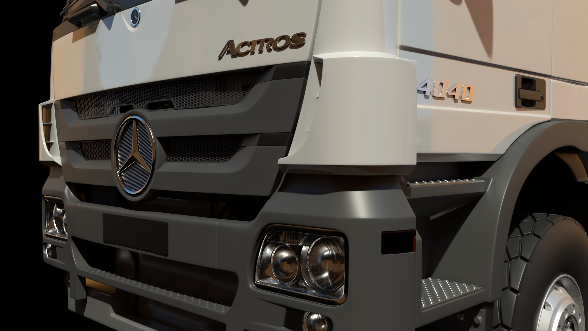 Mercedes ACTROS 4040-A 6x6 Fuel Tank 3D - TurboSquid 1981190