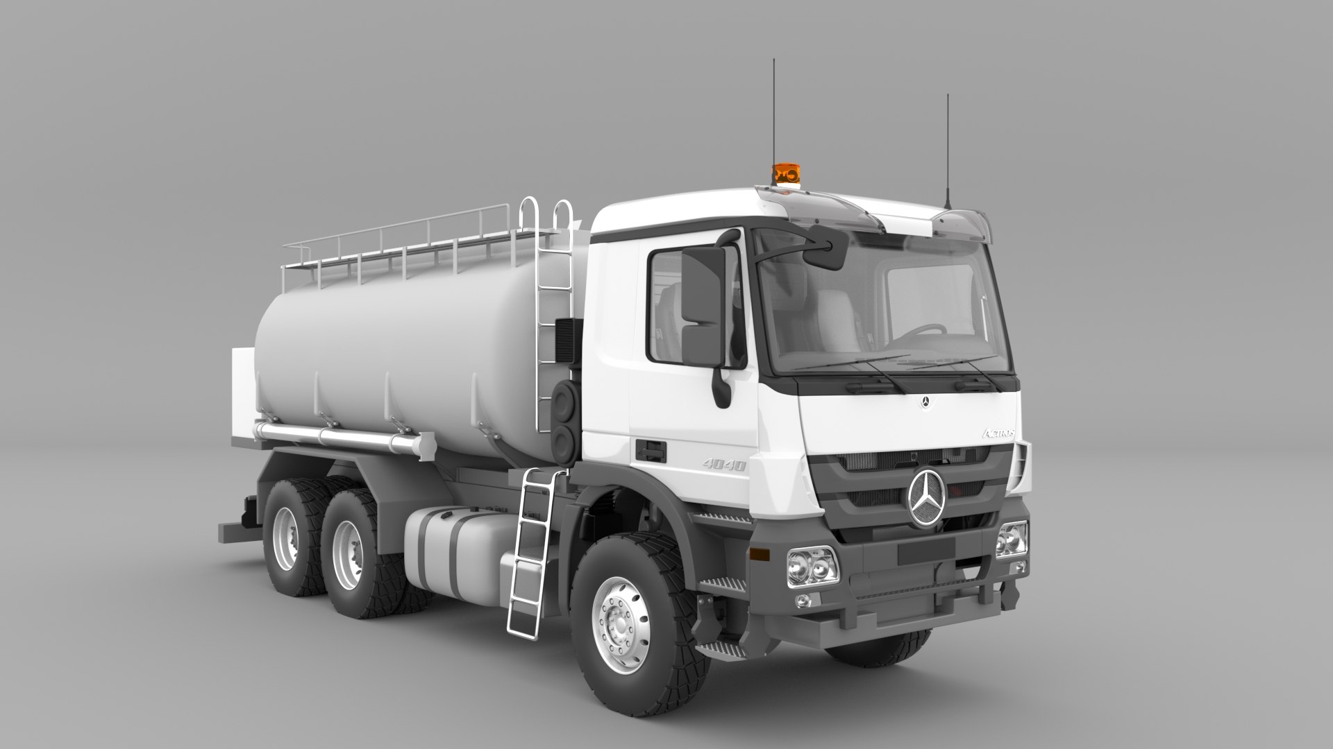Mercedes ACTROS 4040-A 6x6 Fuel Tank 3D - TurboSquid 1981190