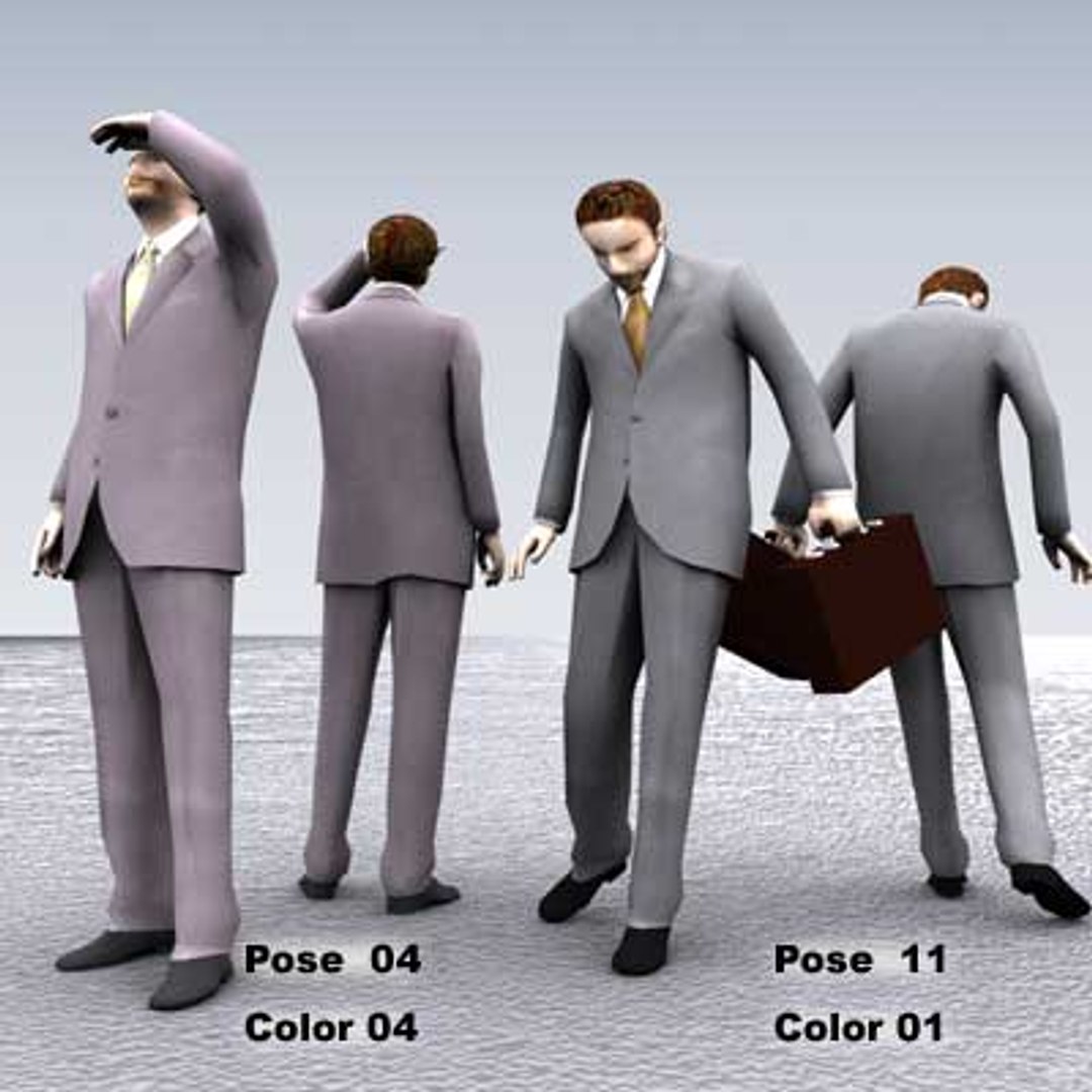 Male Man Person 3d Obj