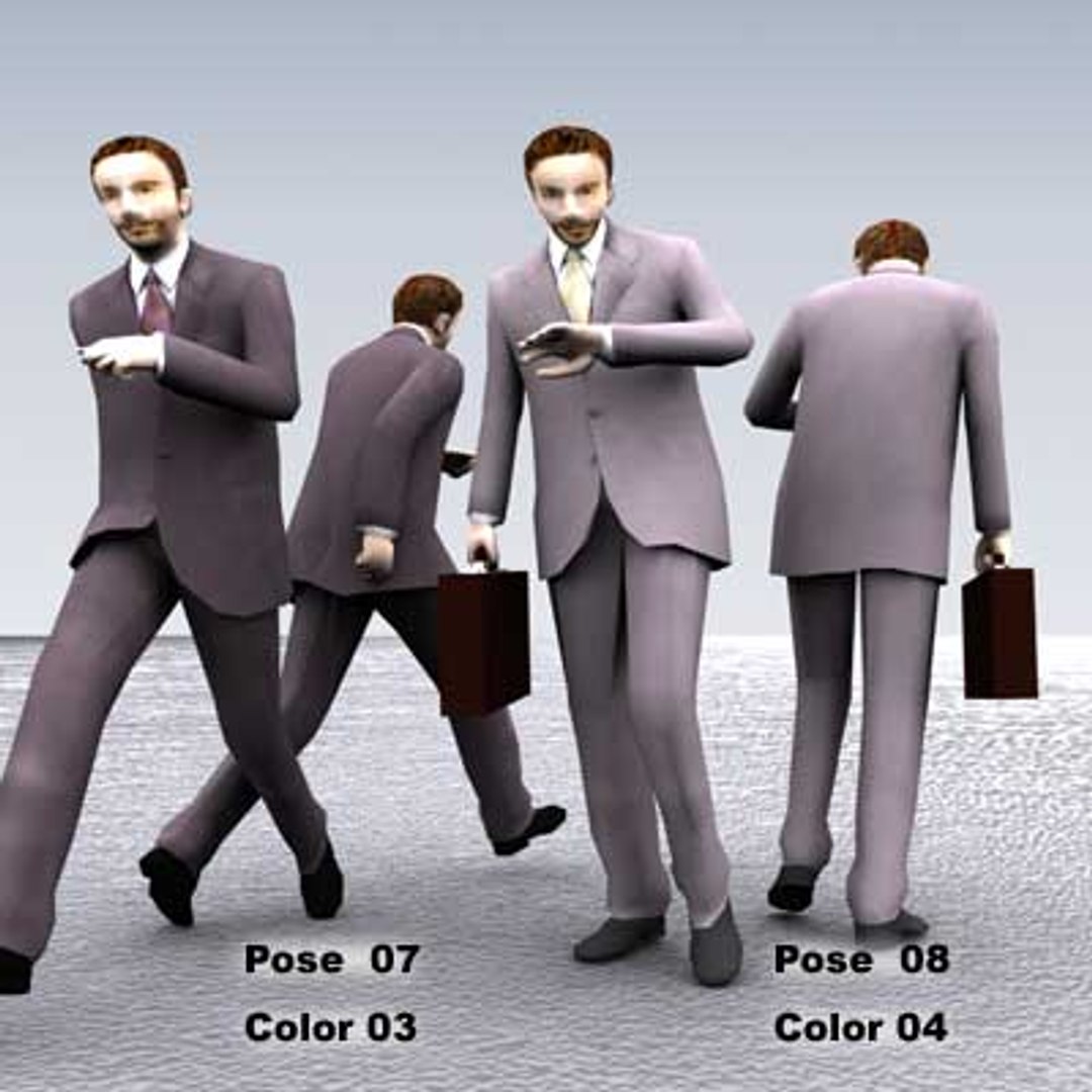 Male Man Person 3d Obj