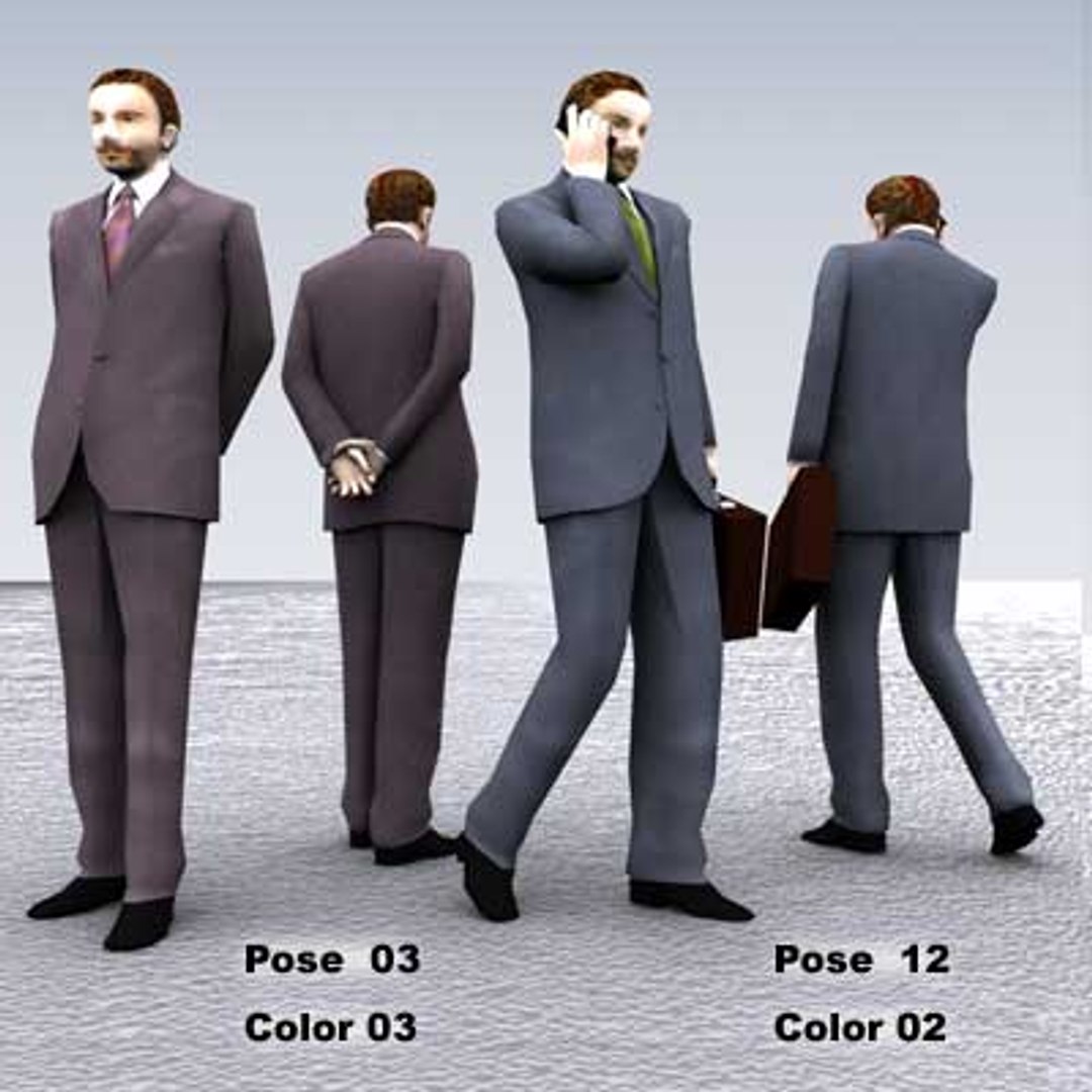 Male Man Person 3d Obj