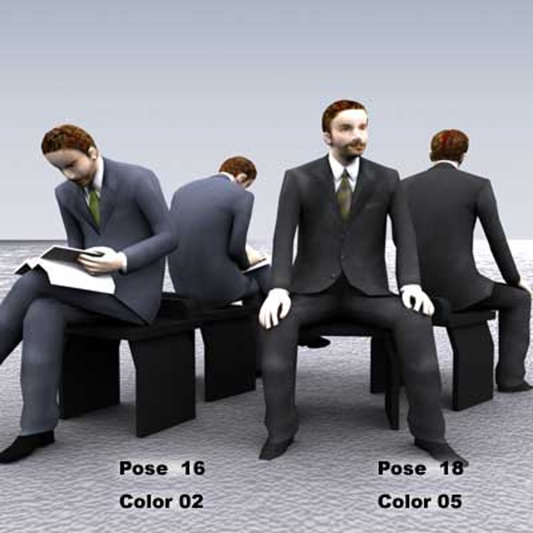 Male Man Person 3d Obj