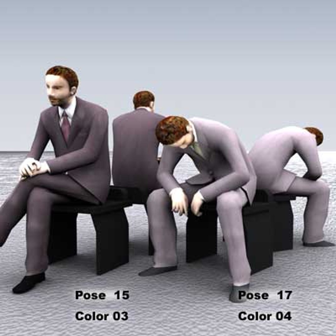 Male Man Person 3d Obj