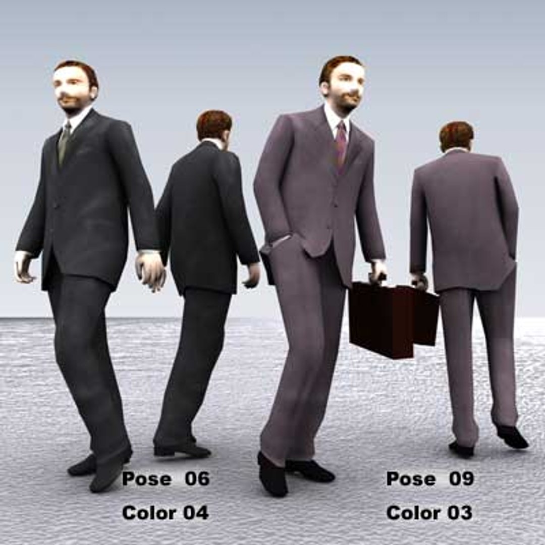Male Man Person 3d Obj