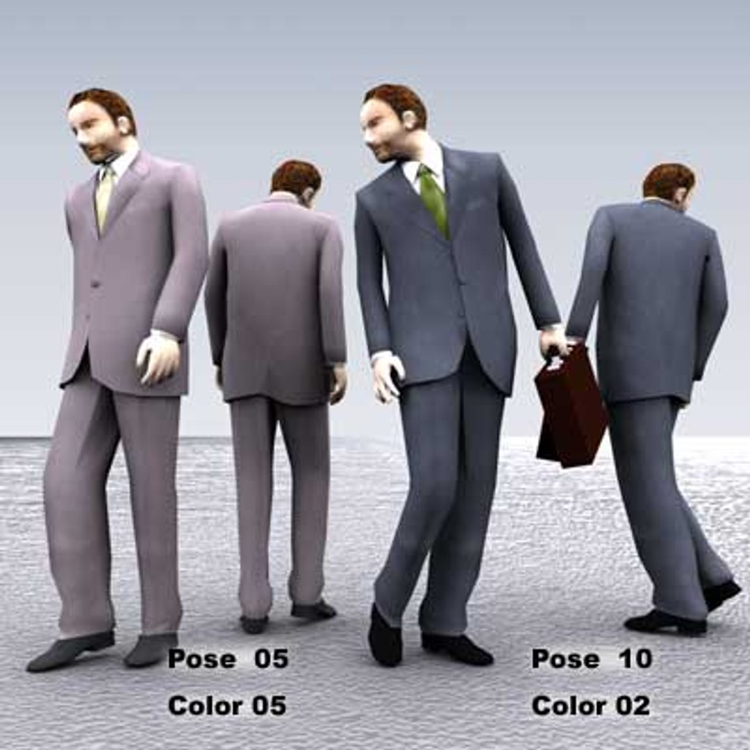 Male Man Person 3d Obj