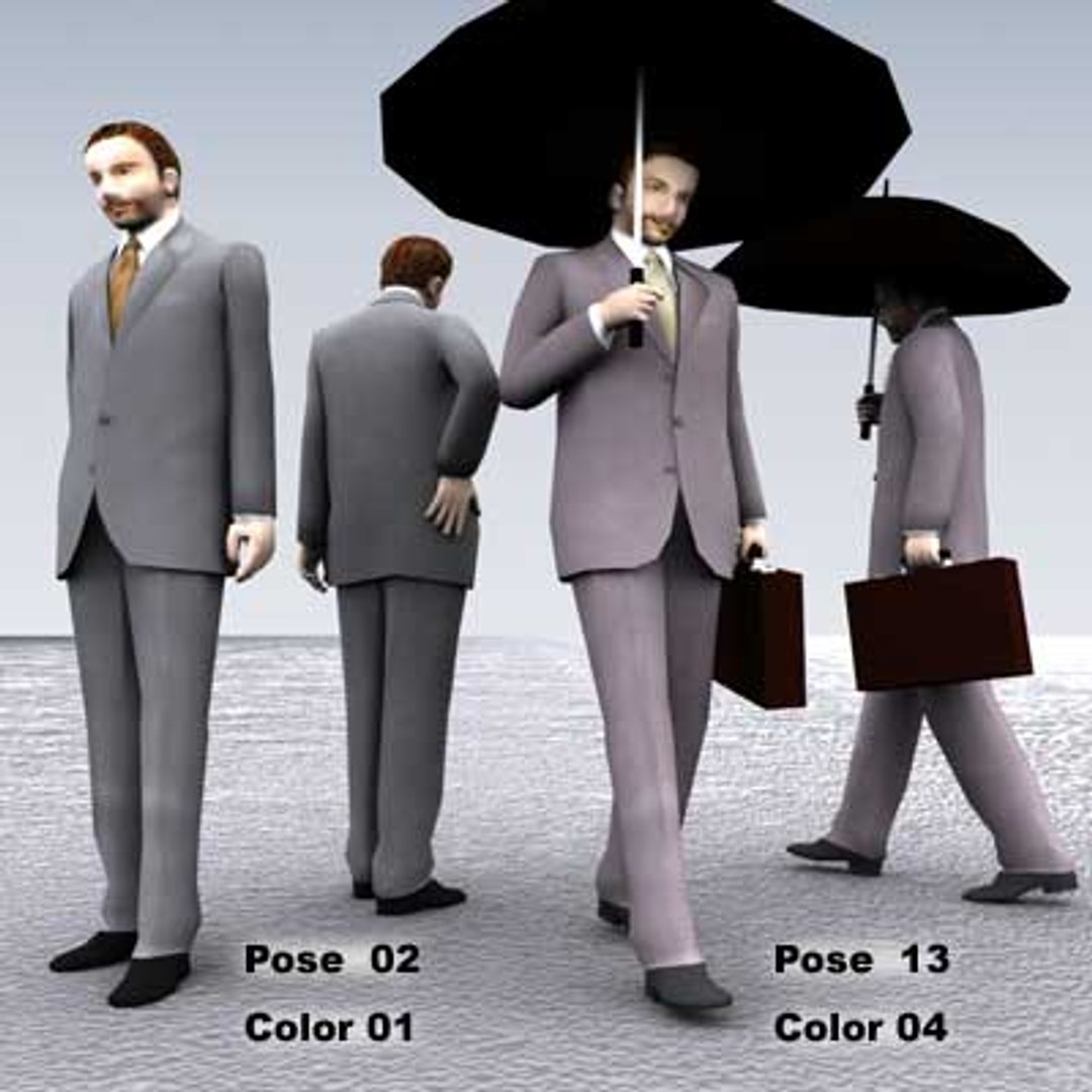 Male Man Person 3d Obj