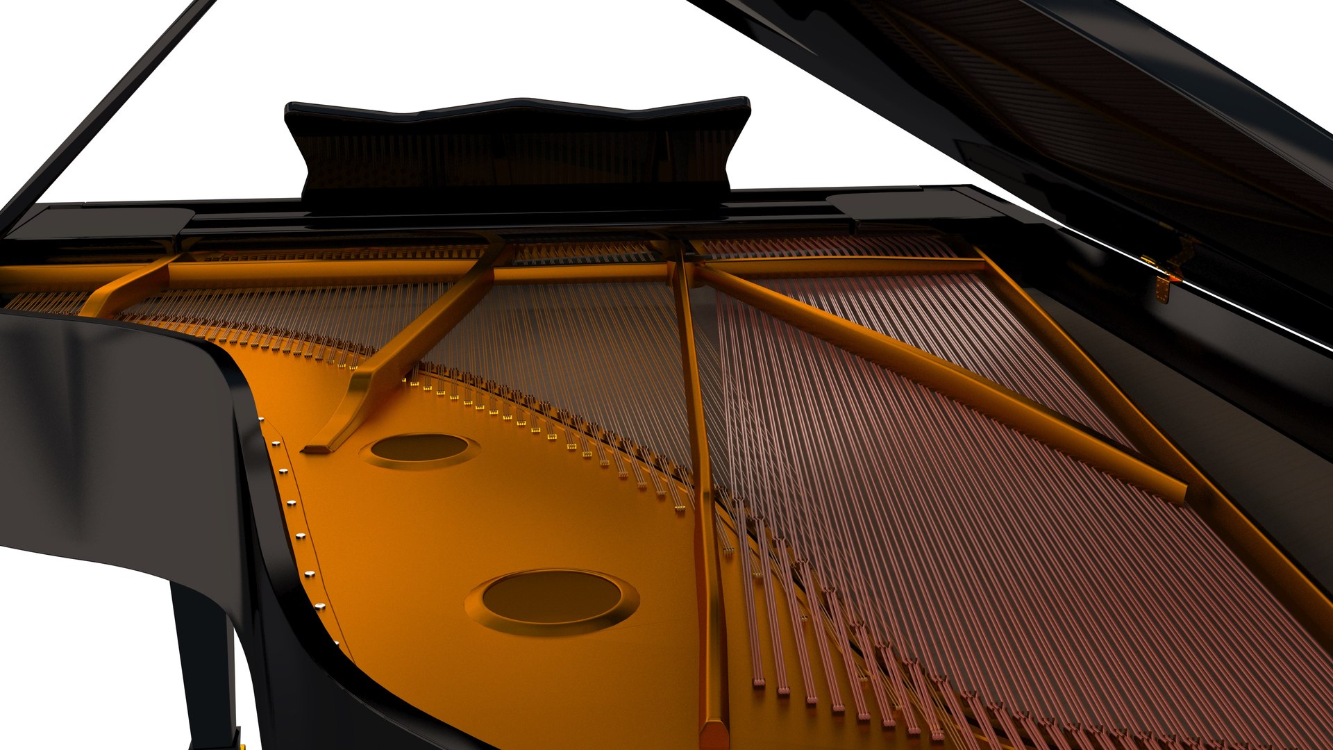 3D Ymaha G3 Piano and Piano Stool - TurboSquid 2020431