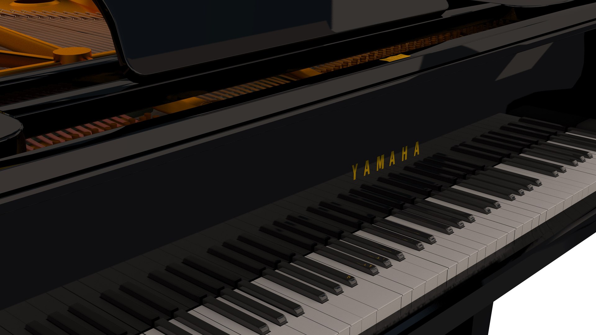 3D Ymaha G3 Piano and Piano Stool - TurboSquid 2020431