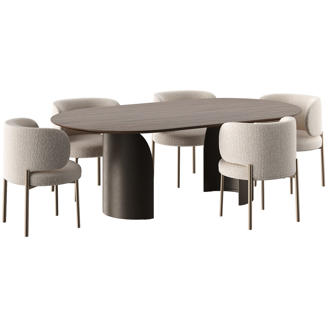 3D VIDA Dining Table By Davis Furniture And Akiko Chair - TurboSquid ...