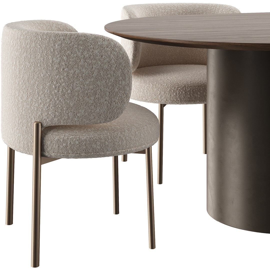 3D VIDA Dining Table By Davis Furniture And Akiko Chair - TurboSquid ...
