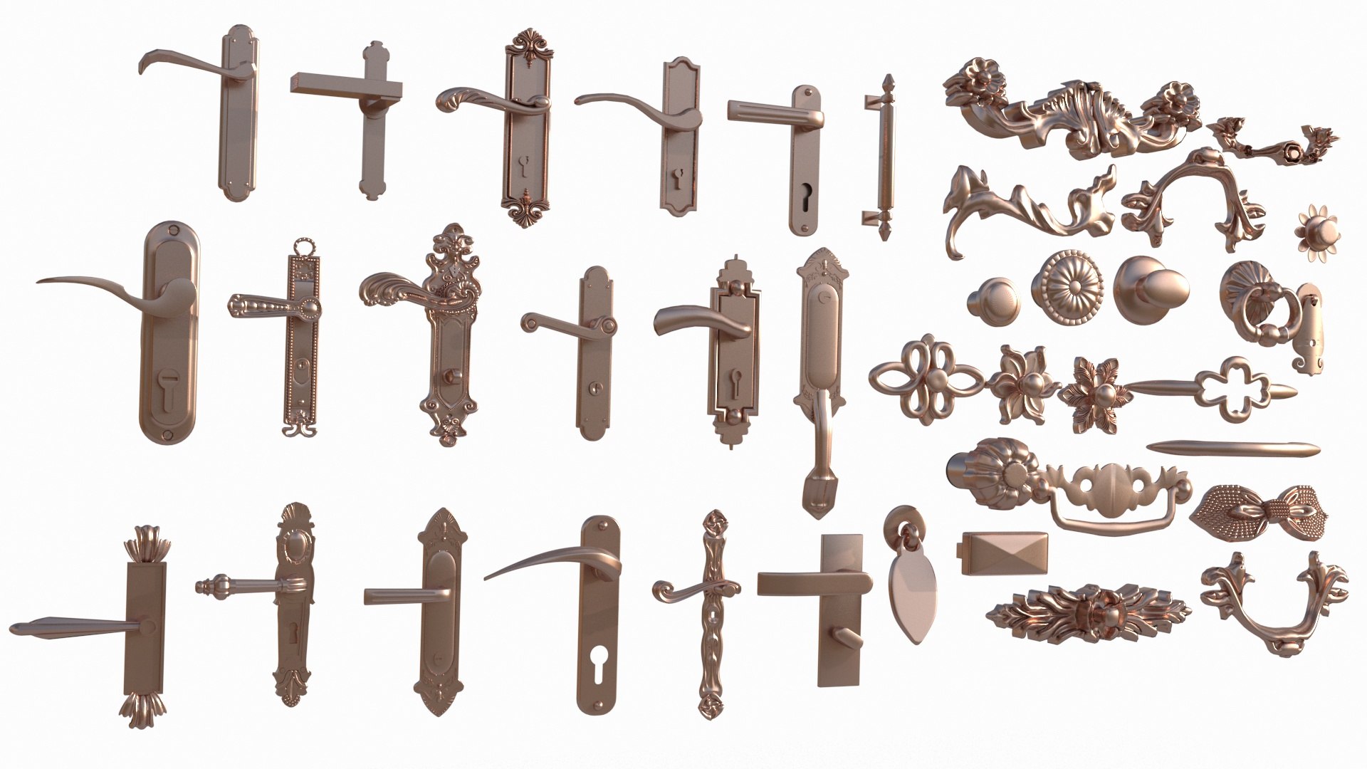 3D model Door Handle Collection - TurboSquid 1999692