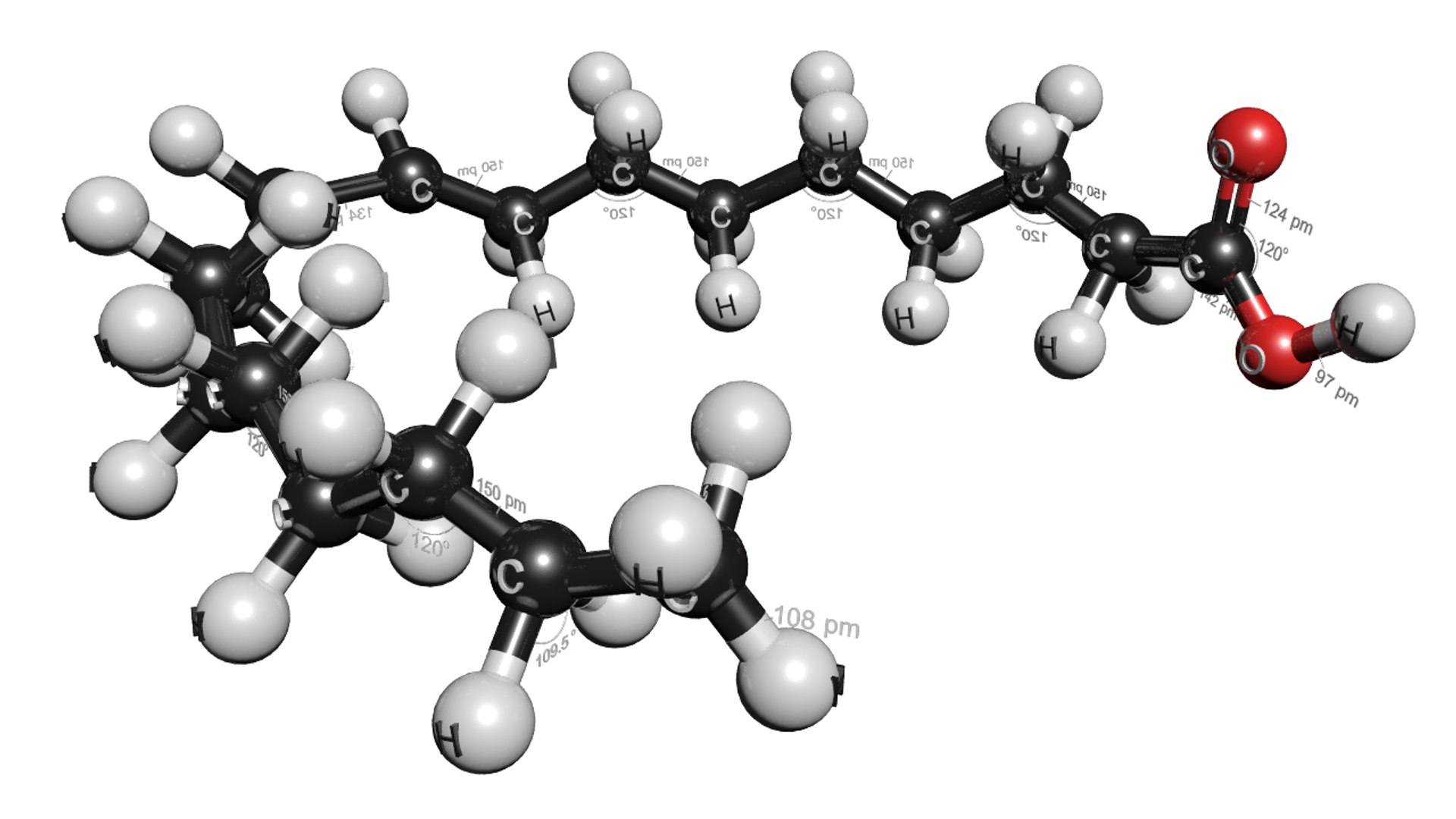 3D C18h34o2 Oleic Acid Model - TurboSquid 1425802