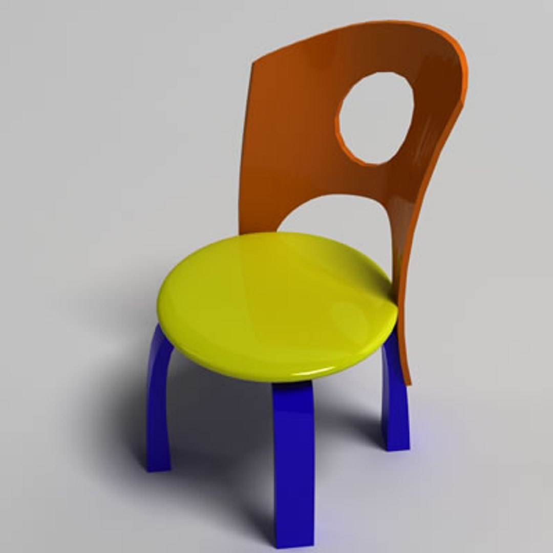 3ds Max Cartoon Chair