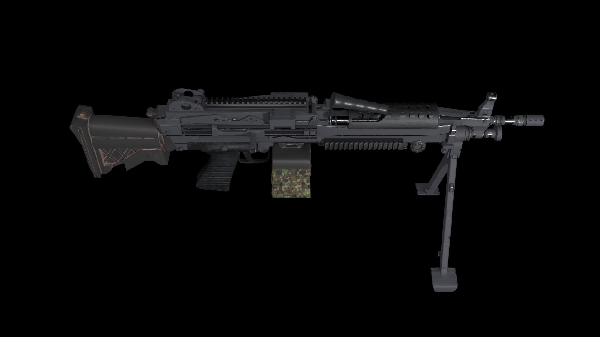 3D m249 weapon model - TurboSquid 1345053