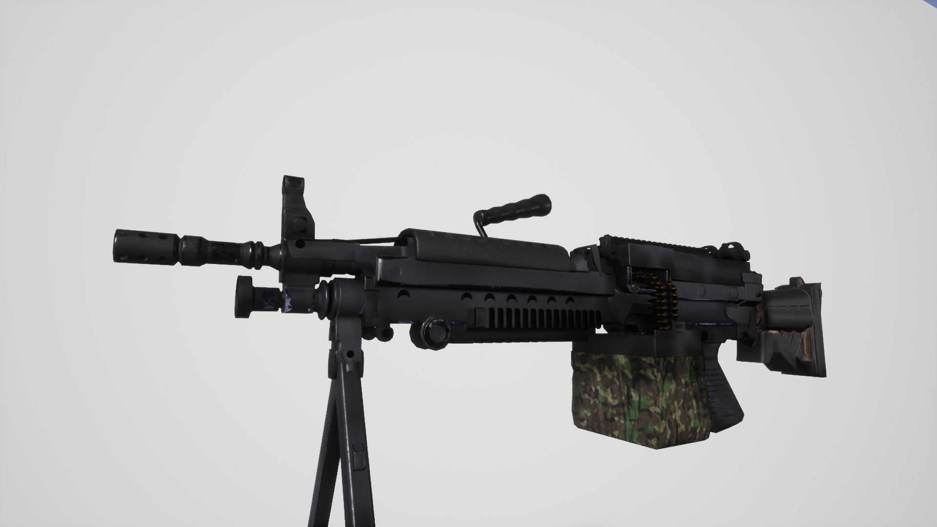 3D M249 Weapon Model - TurboSquid 1345053