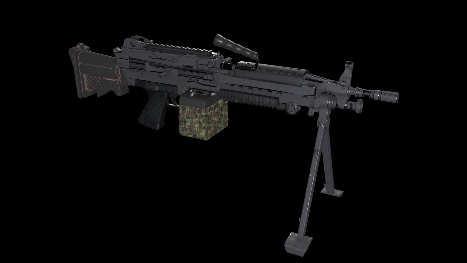 3D m249 weapon model - TurboSquid 1345053
