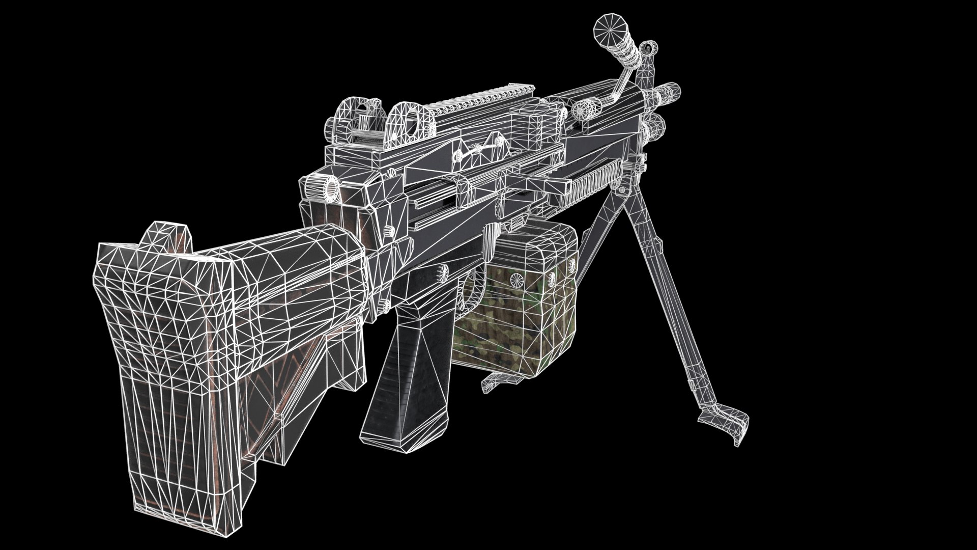 3D m249 weapon model - TurboSquid 1345053