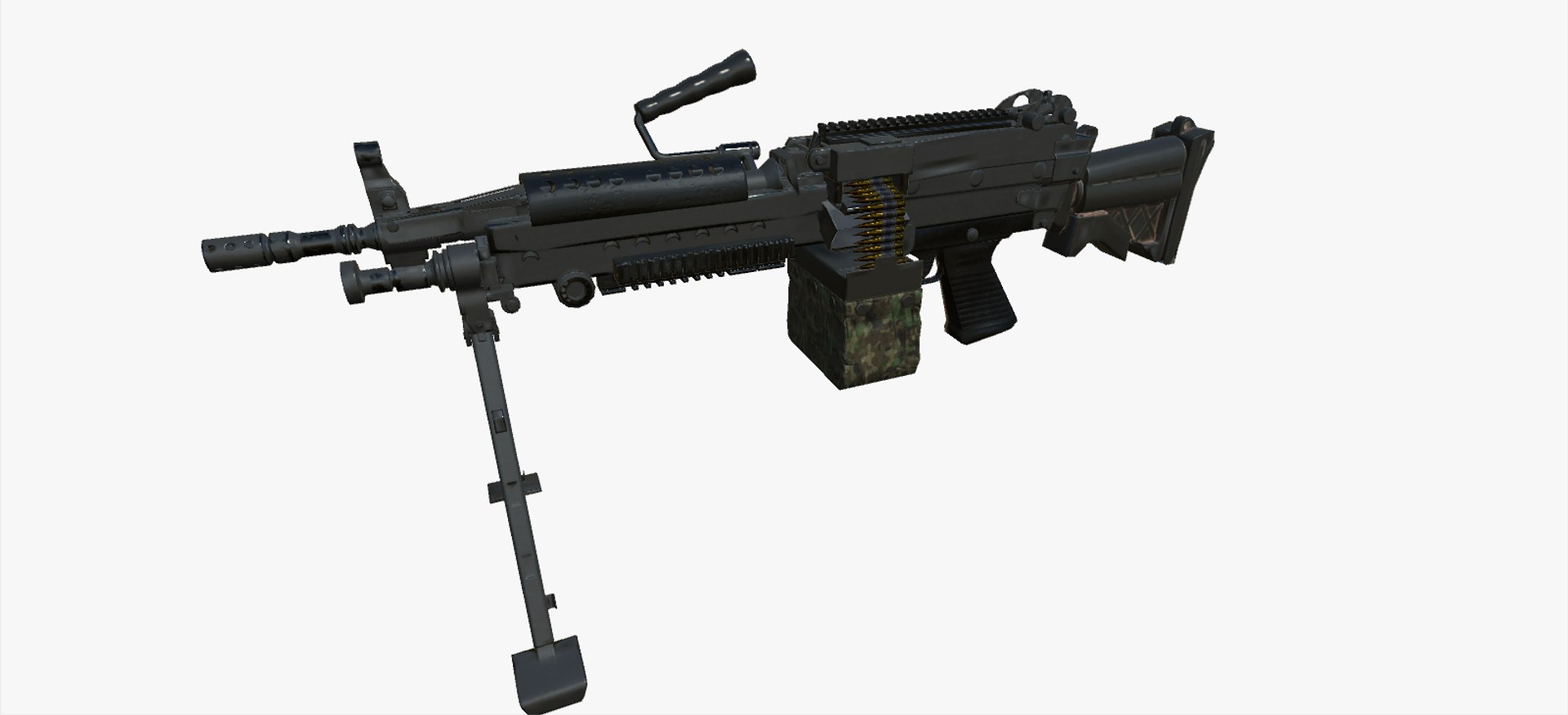 3D M249 Weapon Model - TurboSquid 1345053