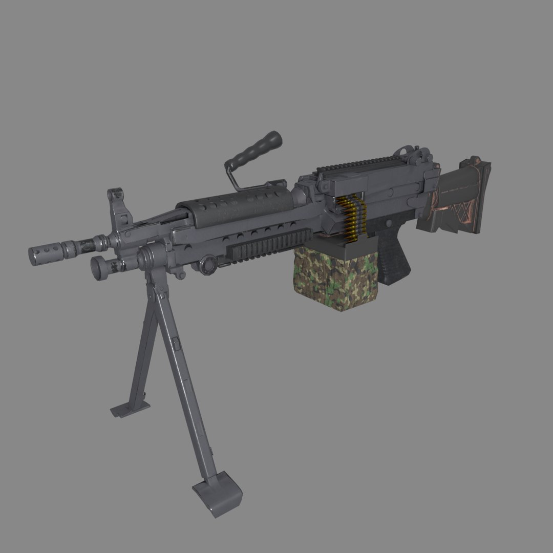 3D m249 weapon model - TurboSquid 1345053