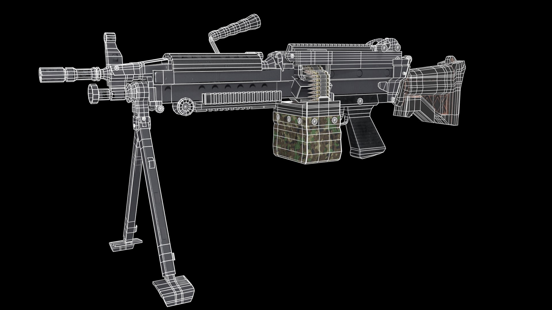 3D m249 weapon model - TurboSquid 1345053