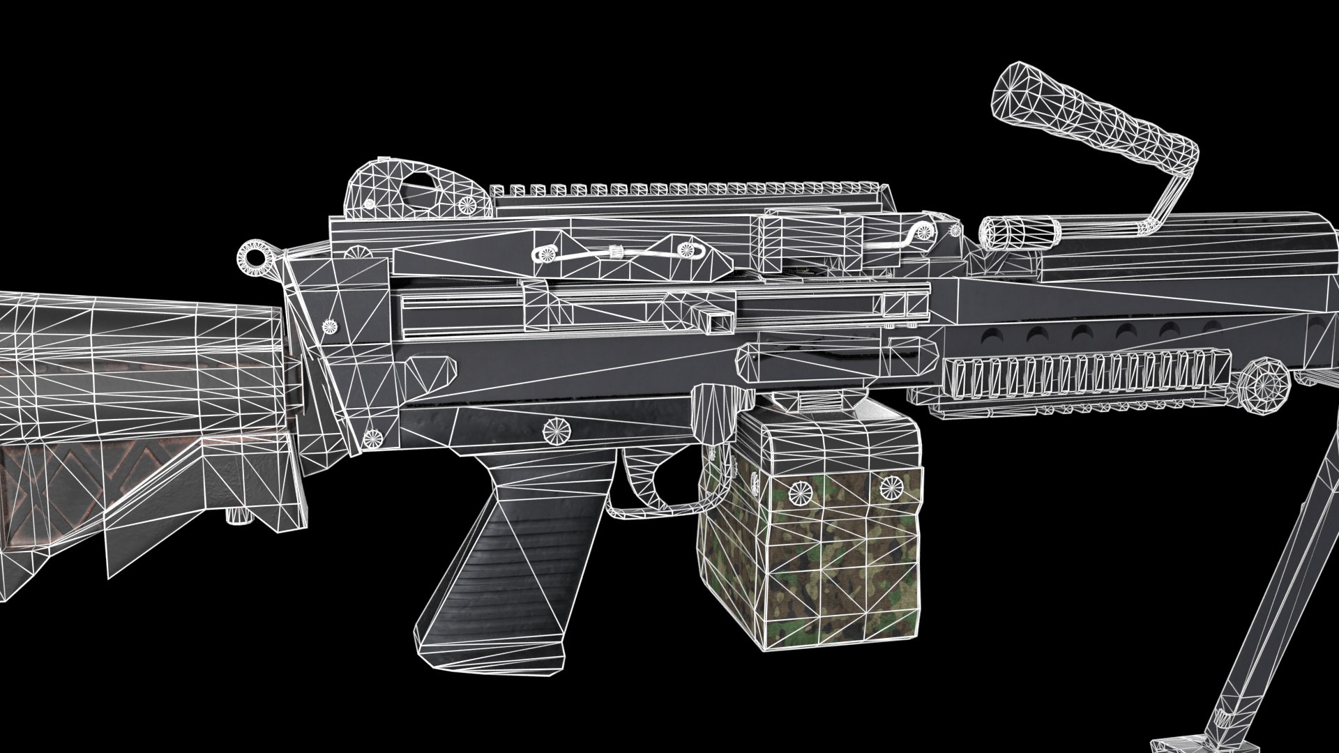 3D m249 weapon model - TurboSquid 1345053