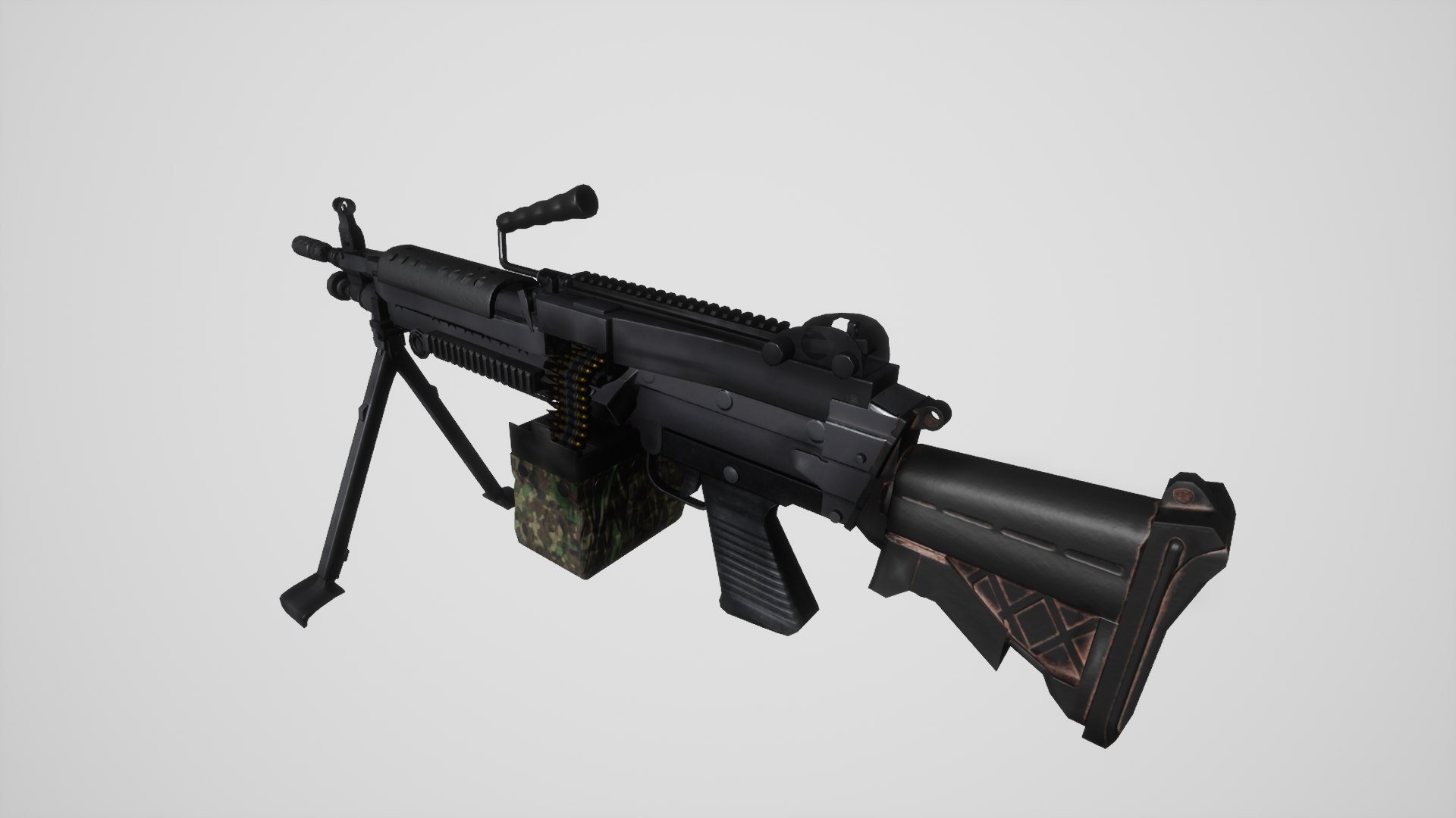 3D M249 Weapon Model - TurboSquid 1345053