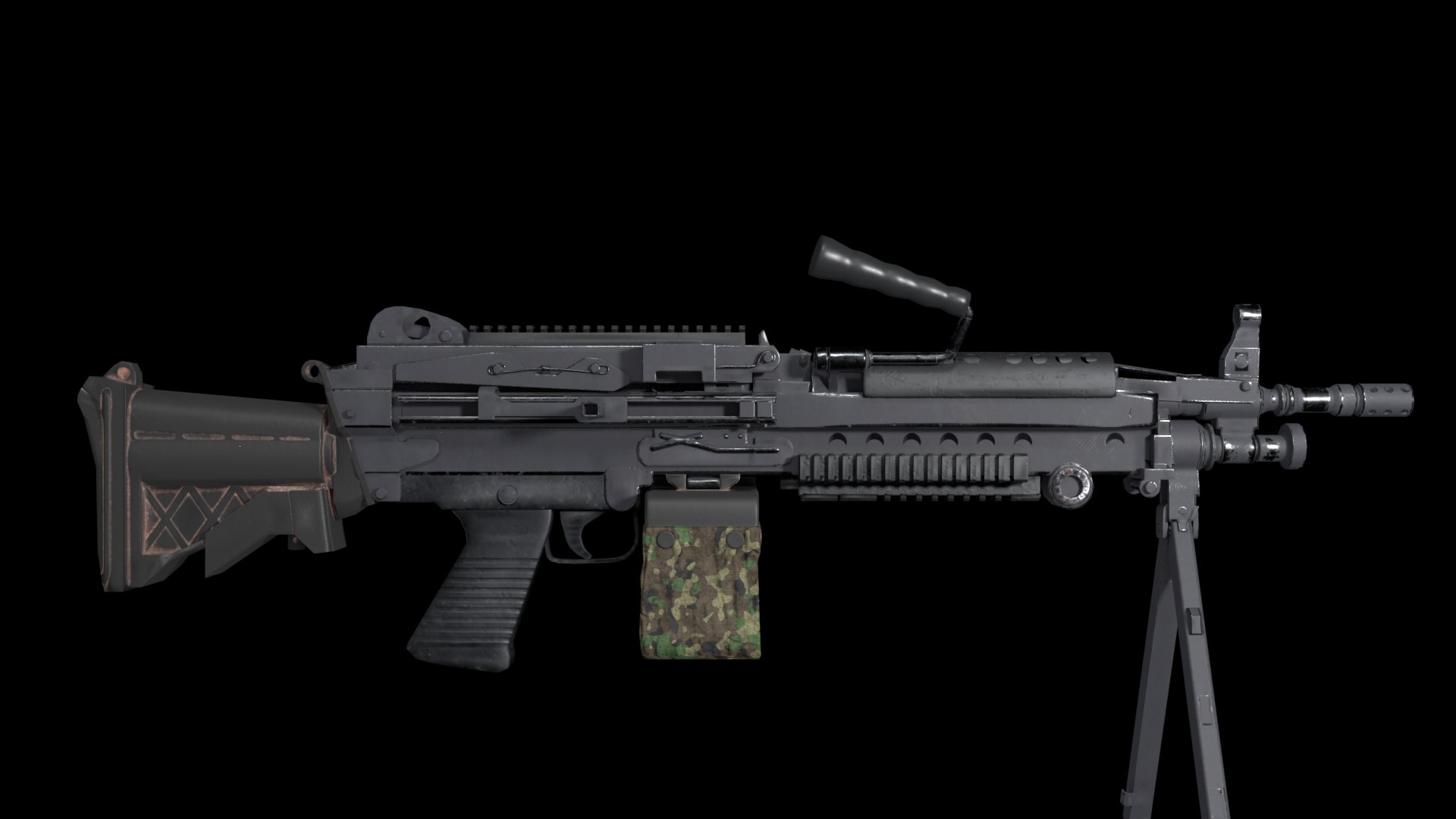 3D m249 weapon model - TurboSquid 1345053