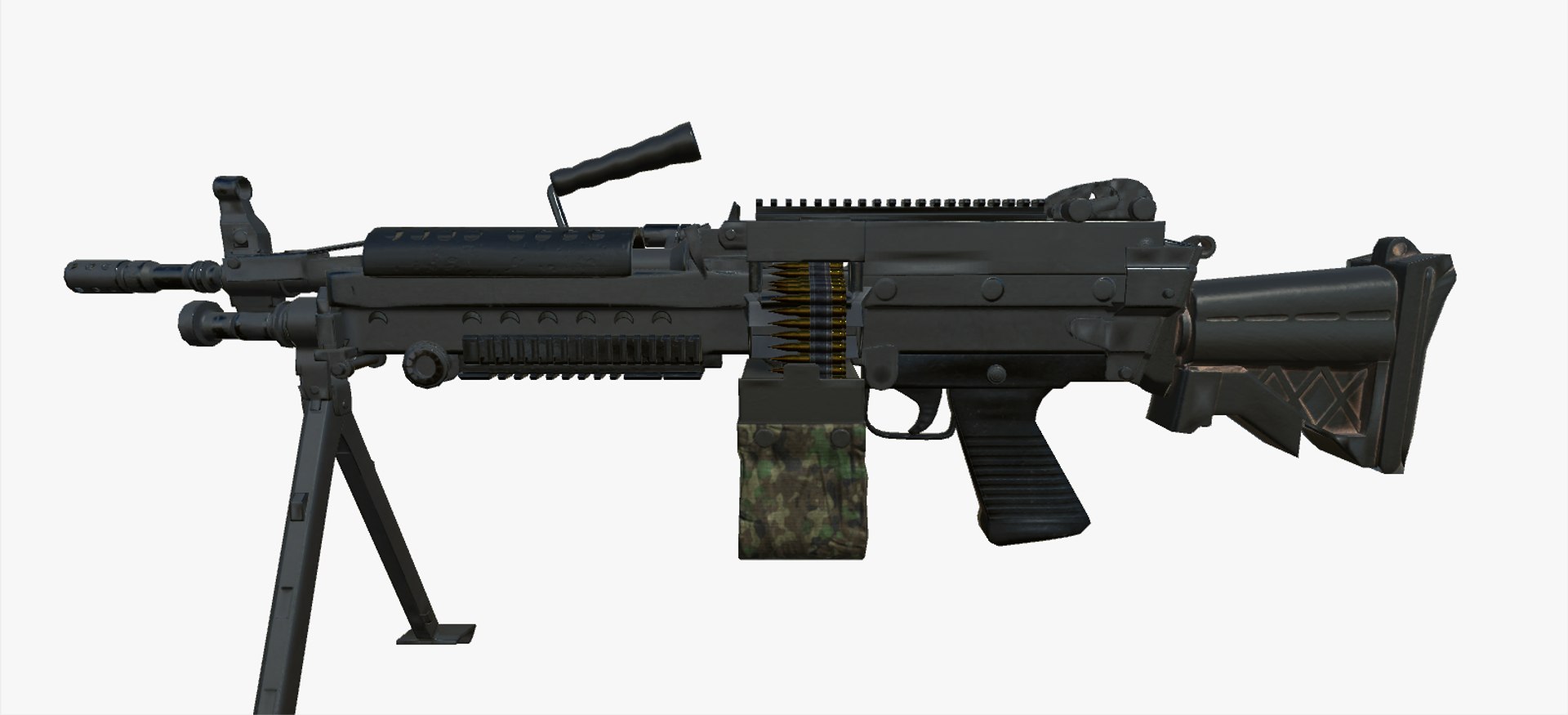 3D M249 Weapon Model - TurboSquid 1345053