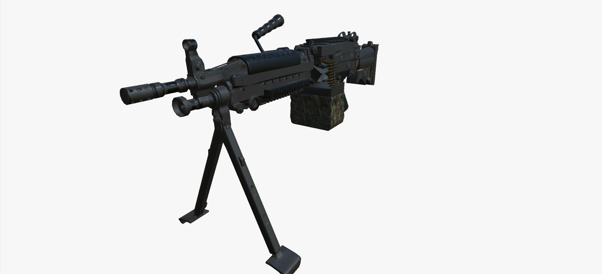 3D M249 Weapon Model - TurboSquid 1345053
