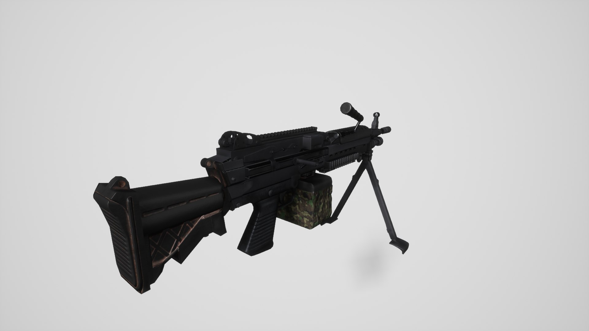 3D M249 Weapon Model - TurboSquid 1345053