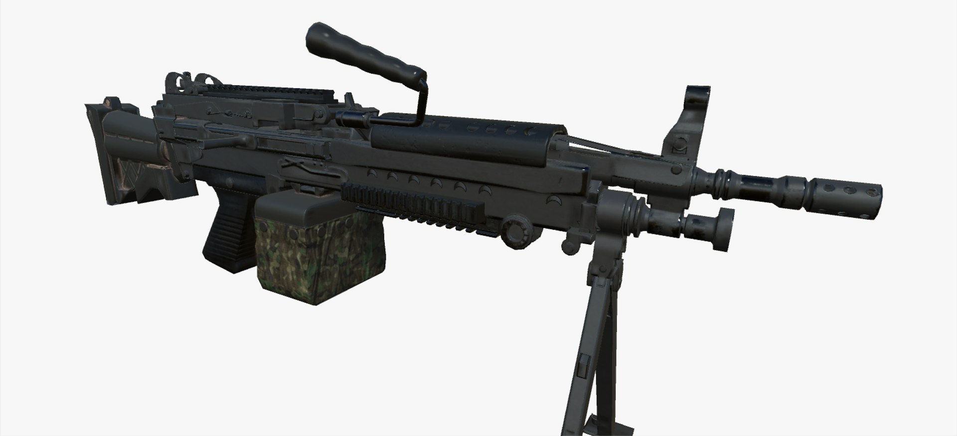3D M249 Weapon Model - TurboSquid 1345053
