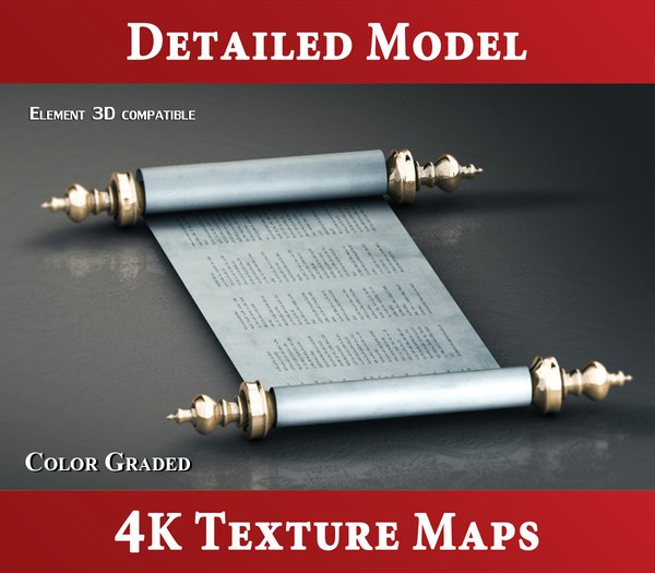 3D Torah Models | TurboSquid