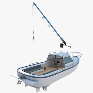 Low Poly Fishing Boat 3D Models For Download | TurboSquid