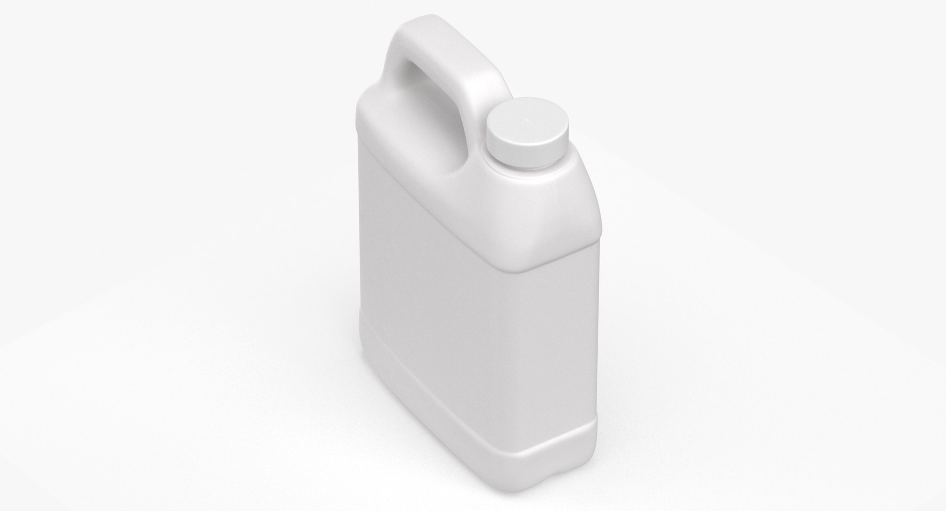 3D Model Plastic F Style Bottle 32oz With Smooth Plastic Cap 01 ...