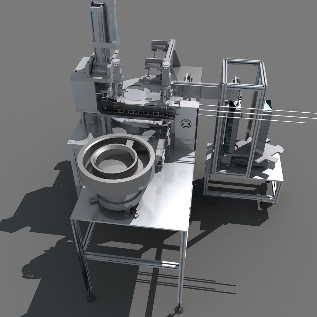 Warehouse Interior Machine 3d Model