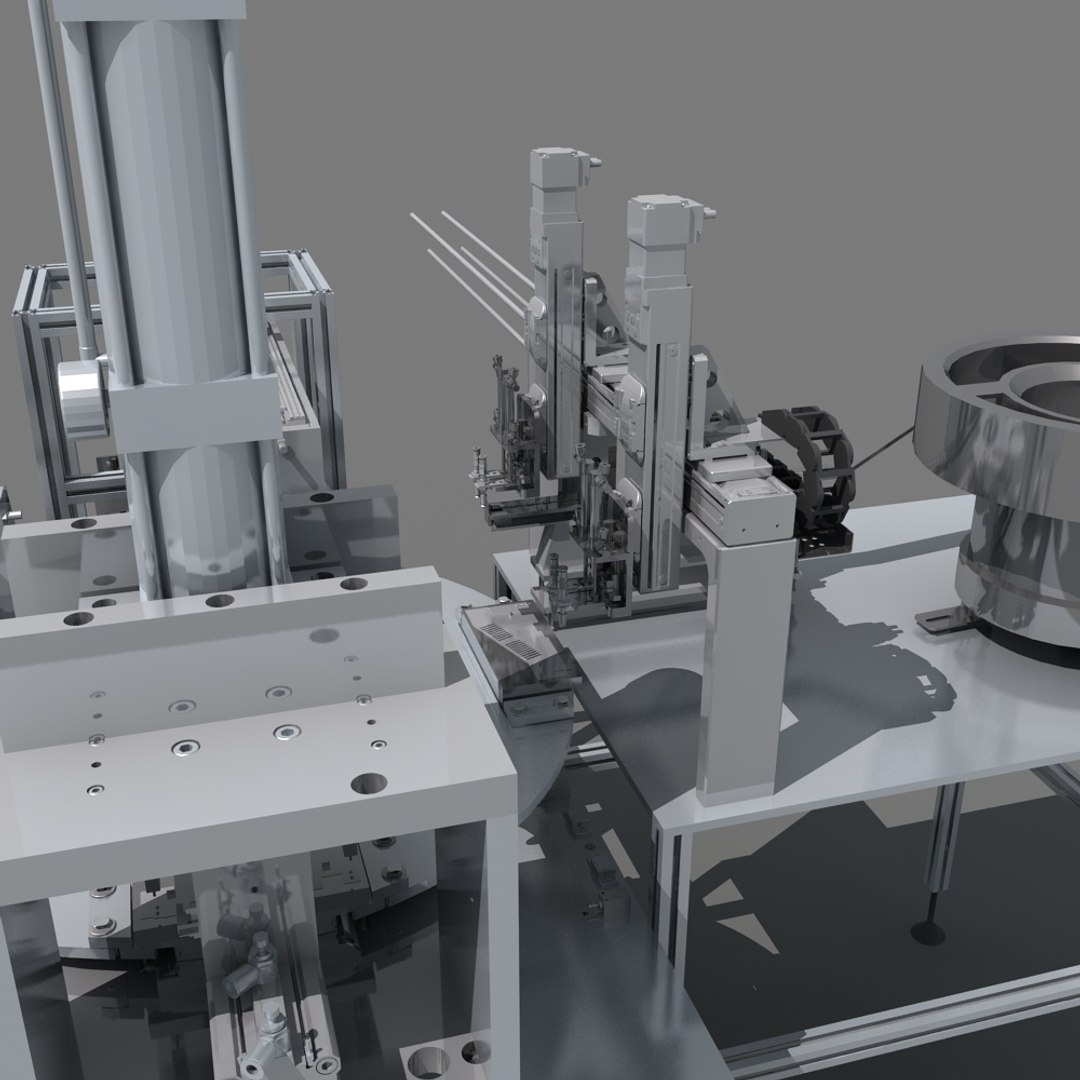 Warehouse Interior Machine 3d Model