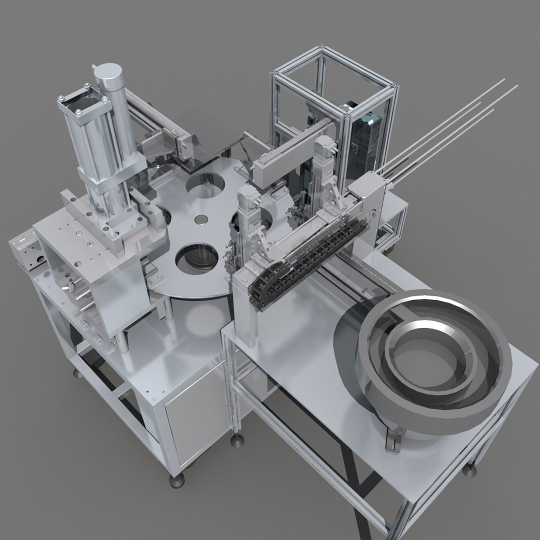 Warehouse Interior Machine 3d Model